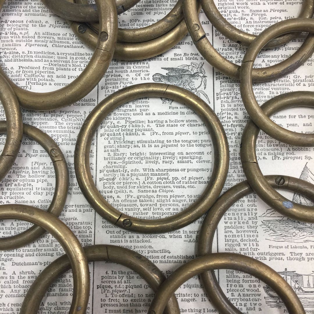 Authentic Bull Cow Nose Ring - Heavy Duty Brass - Farm Fresh Vintage ...