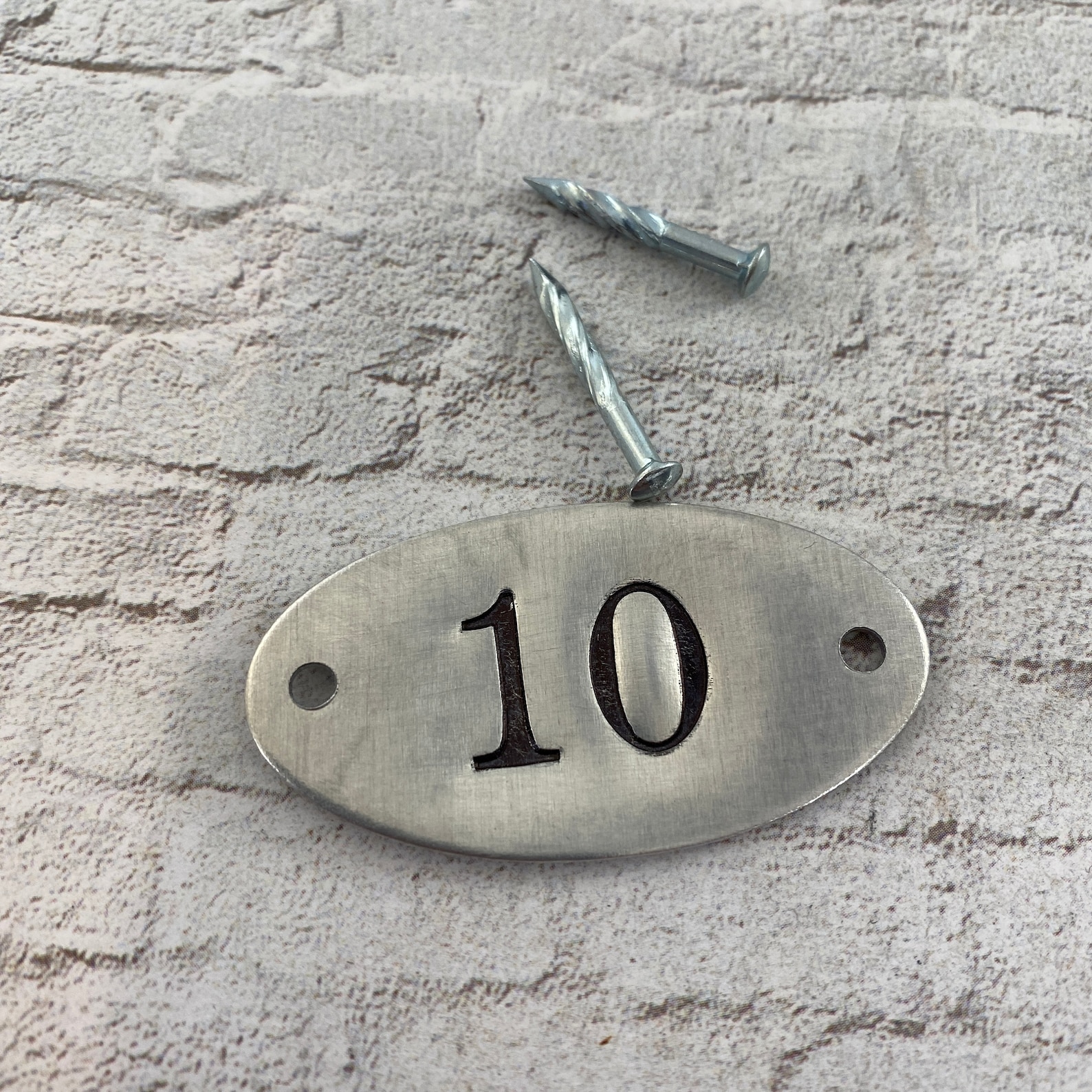Hand Punched Brass or Aluminum Numbered Tags Custom Numbered - Etsy UK