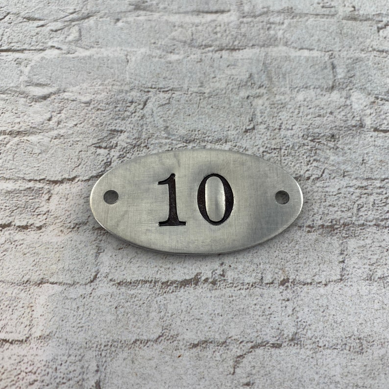 Hand Punched Brass or Aluminum Numbered Tags Custom Numbered - Etsy UK