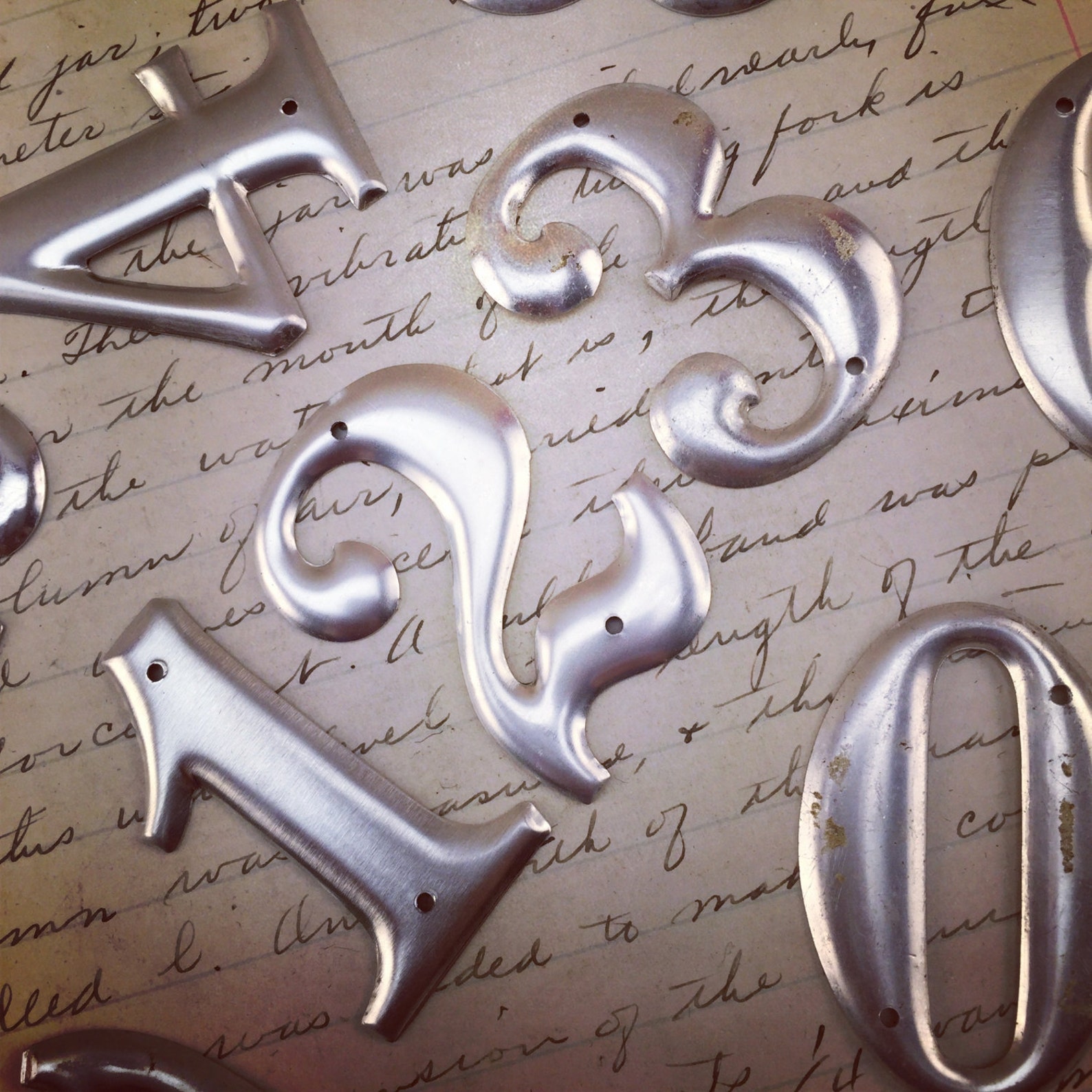 Industrial Metal Numbers 2" - Small Vintage Metal Numbers – Salvaged ...