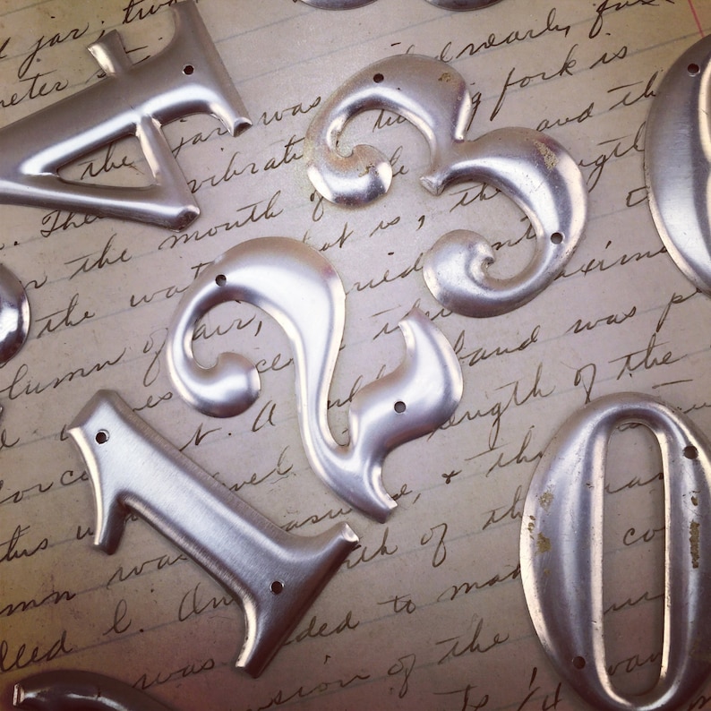 Industrial Metal Numbers 2 Small Vintage Metal Numbers - Etsy Canada