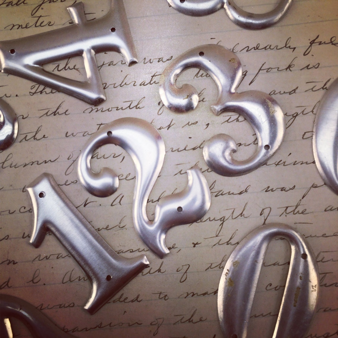 Industrial Metal Numbers 2" - Small Vintage Metal Numbers – Salvaged ...