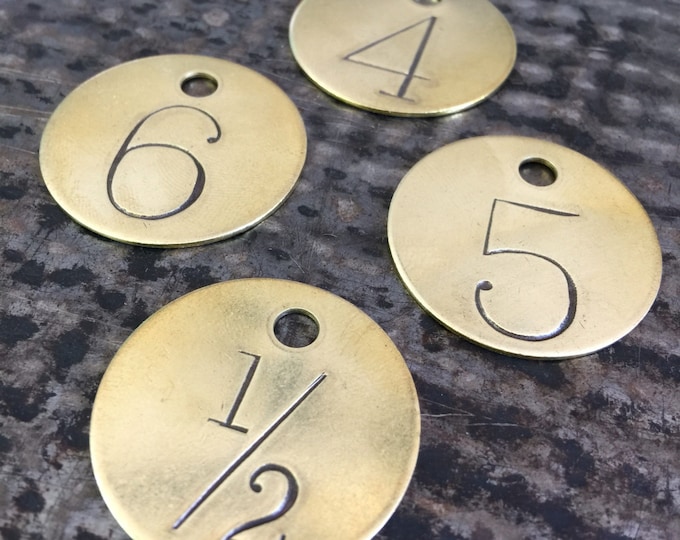 GPS Location Coordinate Brass Tag Hand Punched Latitude - Etsy