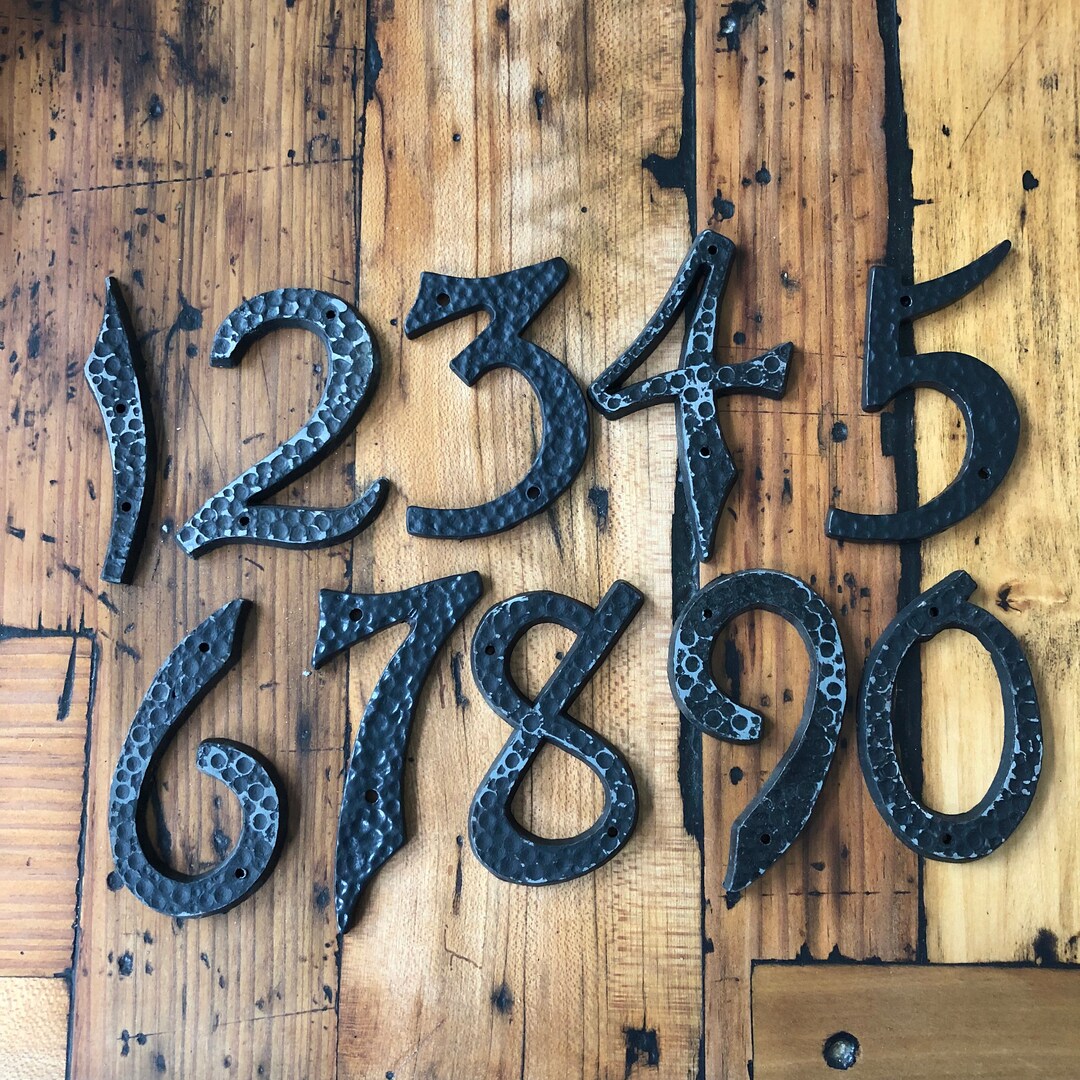 Black Metal Address Number 3.5" - Vintage Metal House Number – New Old ...