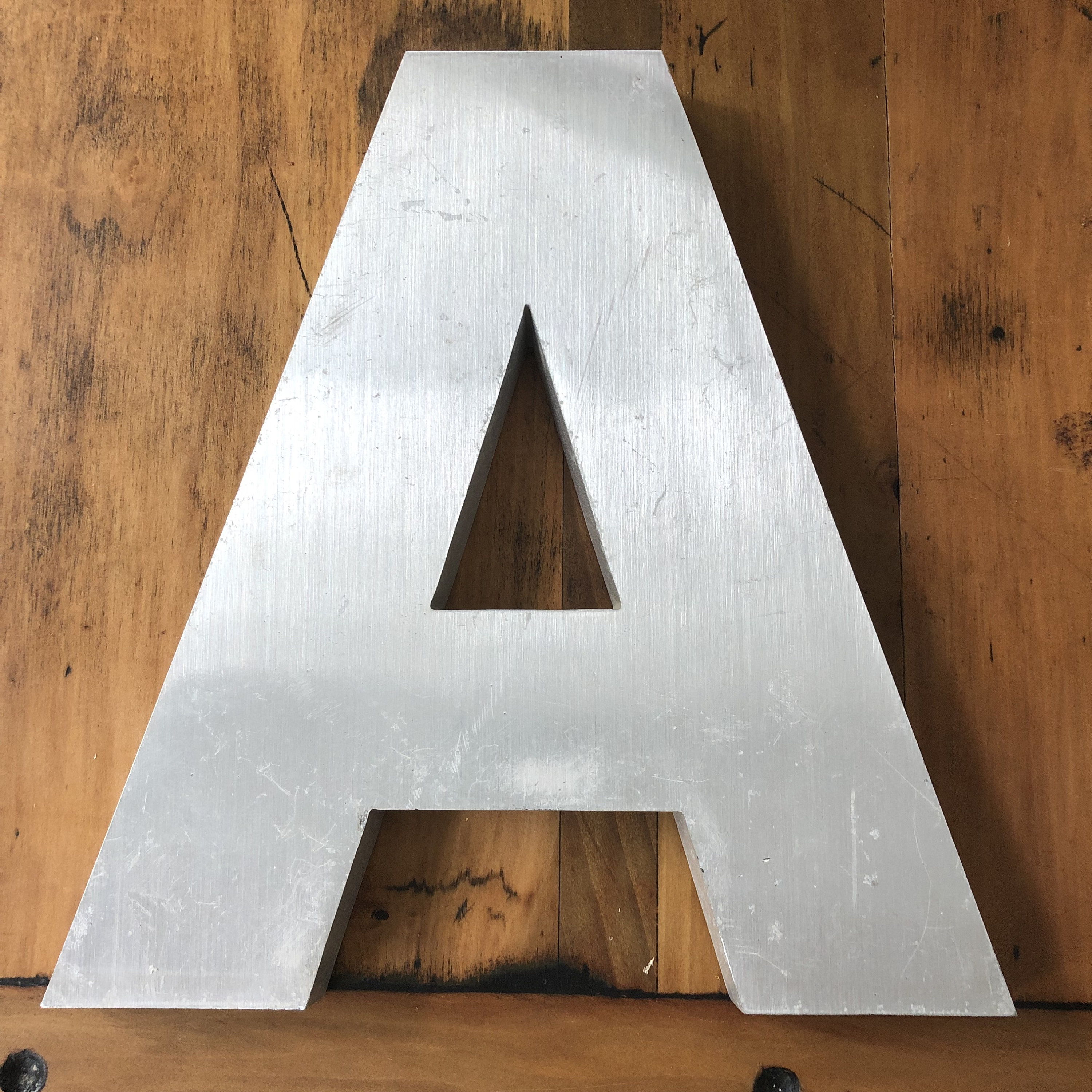 Industrial Metal Marquee A - 9 Letter - Vintage Aluminum Gemini marquee ...