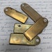 Vintage Brass Key Tag Label Holder - Steampunk Pendant Brass Tag ...