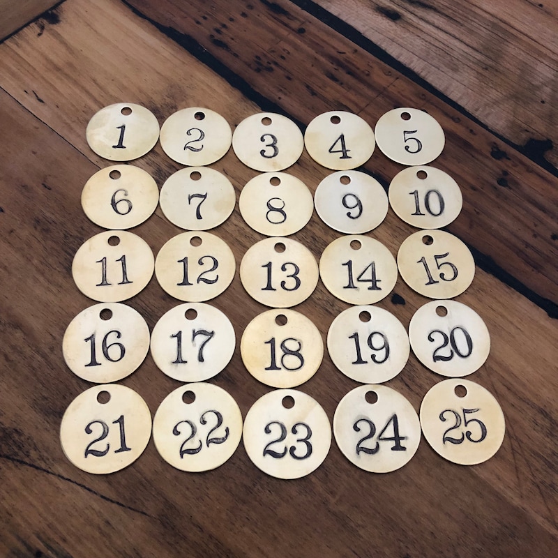 Calendar Numbers - Etsy