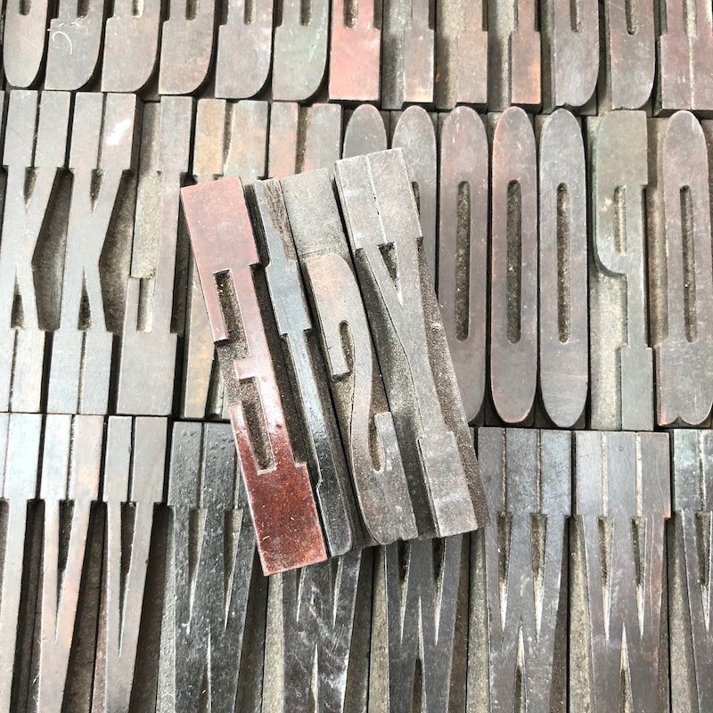 Letterpress Blocks - Etsy