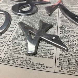 Industrial Metal Numbers 3" - Small Vintage Metal Numbers – Salvaged ...
