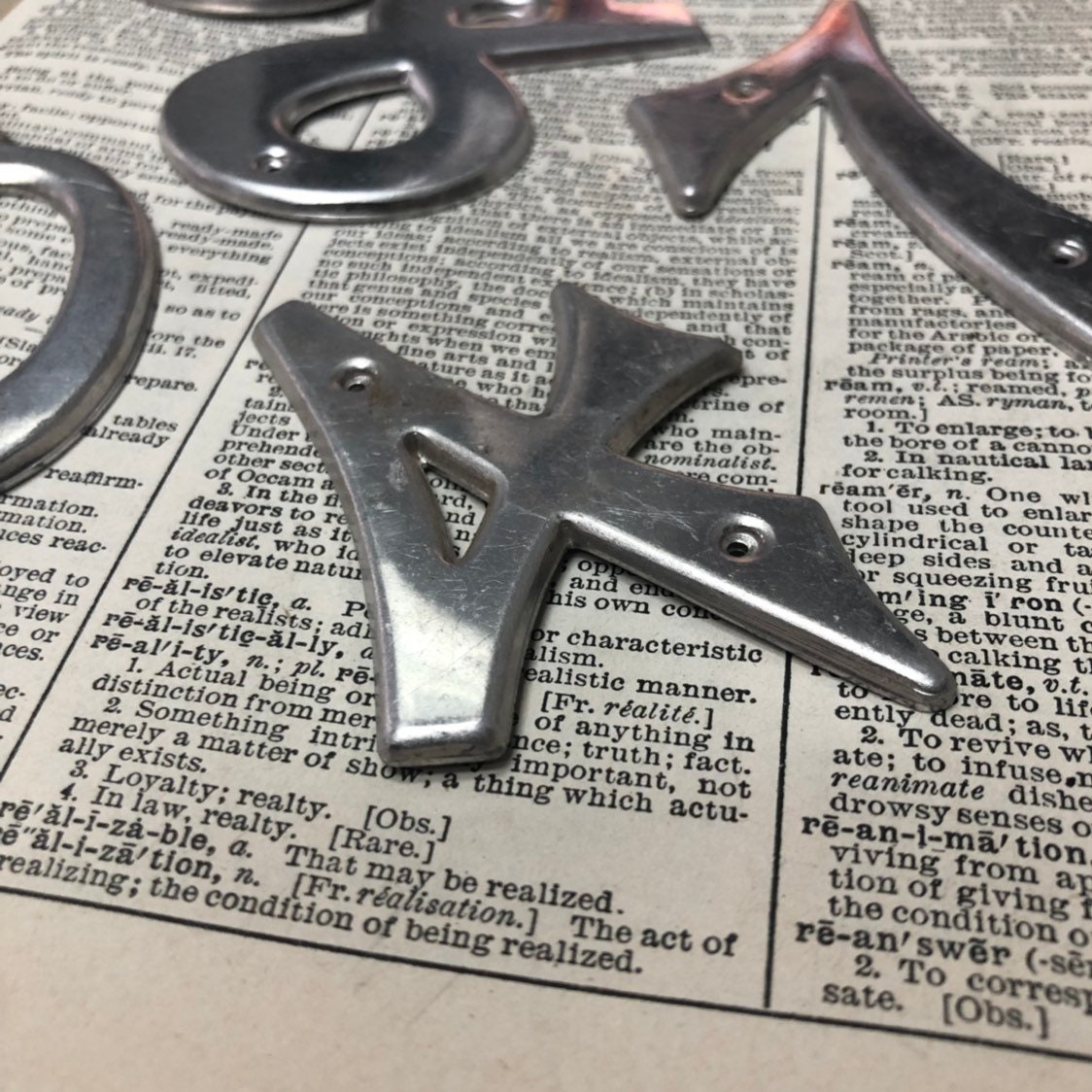 Industrial Metal Numbers 3" - Small Vintage Metal Numbers – Salvaged ...