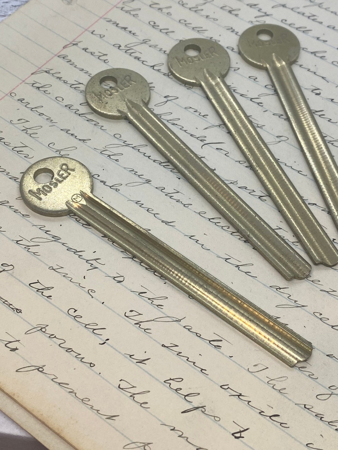 Mosler Bank Safe Key - Industrial High Security Key - Vintage Safe ...