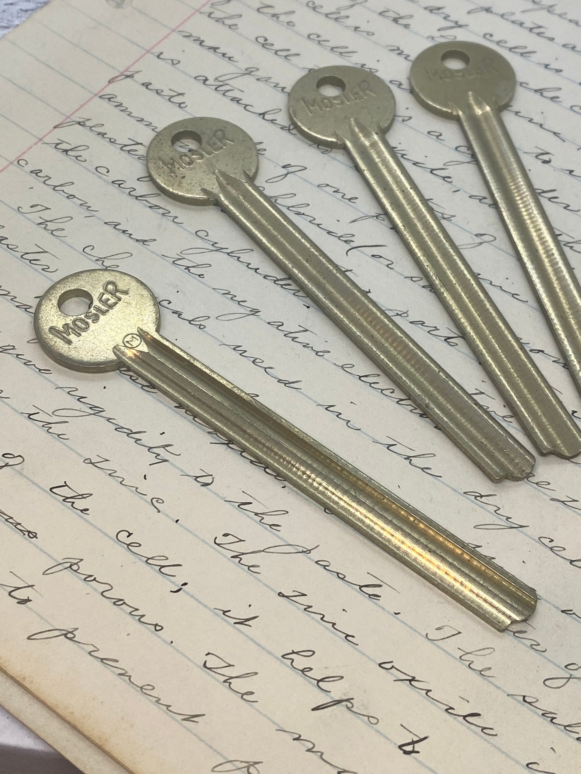 Mosler bank safe key Industrial high security key vintage | Etsy