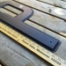 24" Vintage Industrial Metal Marquee Letter P - Black Metal - NOS Steel ...