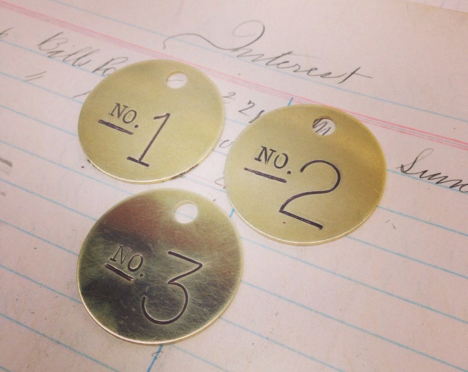 Custom Hand Punched Brass and Metal Tag Hand Stamped Key Tag - Etsy