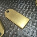 Vintage Brass Key Tag Label Holder - Steampunk Pendant Brass Tag ...