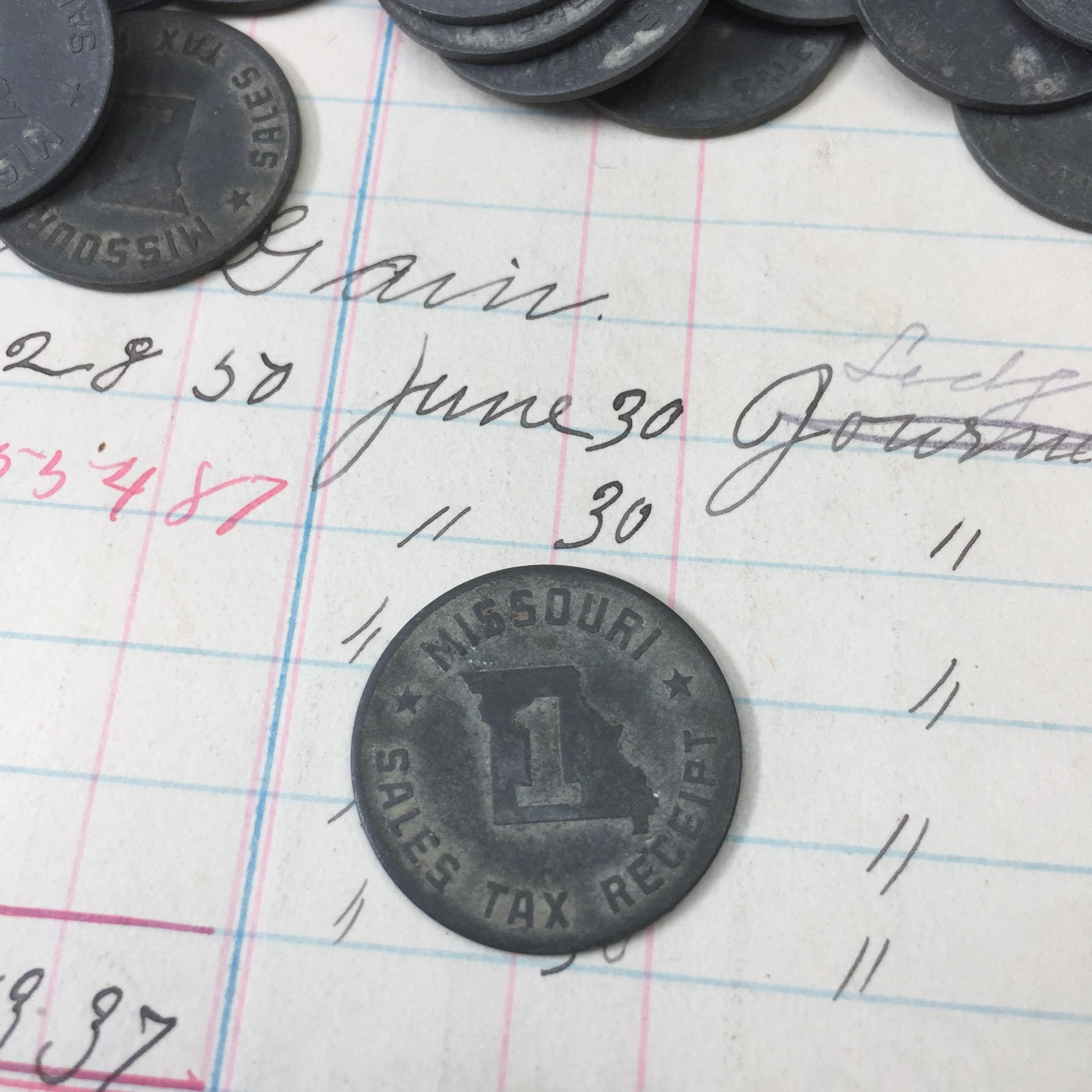 Set of 3 Tokens -vintage tax tokens old coin - state of Missouri ...