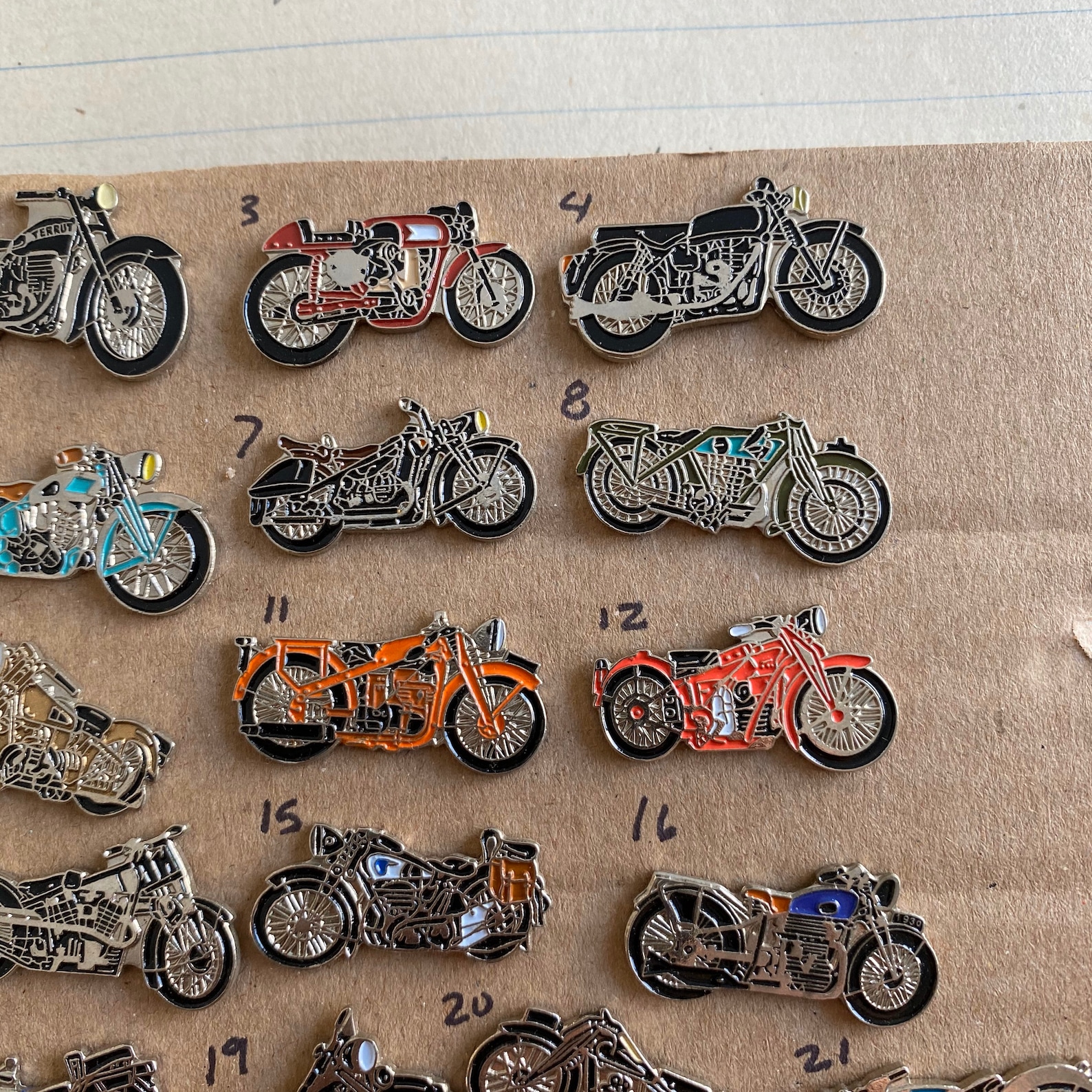 Motorcycle Lapel Pin Vintage Motorcycle Jacket Pin Biker - Etsy