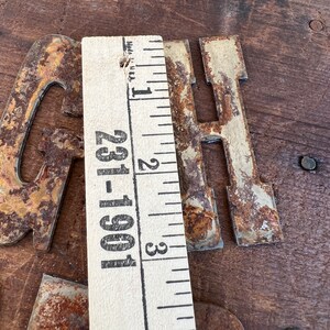 Rusty Metal Letters and Numbers - 3" Letter– Sign Letter - Address ...