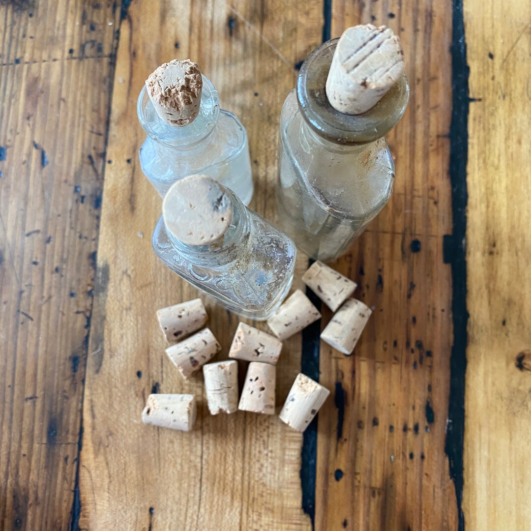 Lot of Small Corks - Set of 3, 5, or 10 - Small Bottle Corks - Science ...