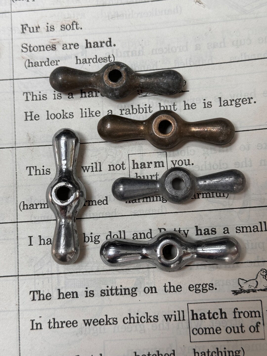 Vintage Cold Hot Water Faucet Handle - Your Choice- Porcelain and ...