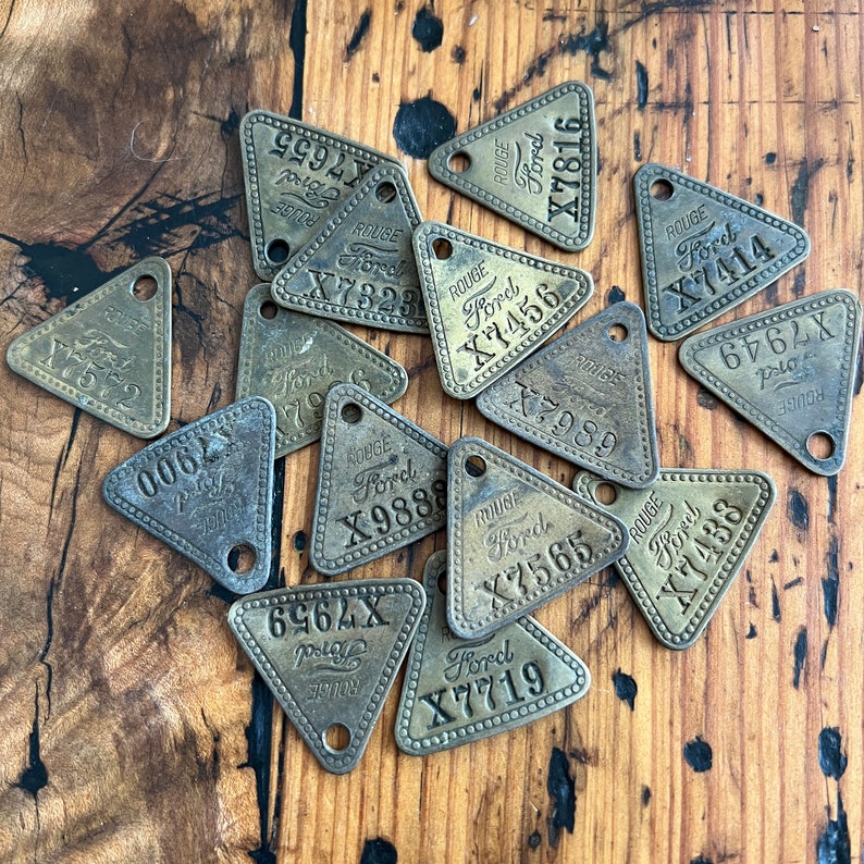 Vintage Brass Ford Tool Tag Authentic Auto Brass Key Fob - Etsy