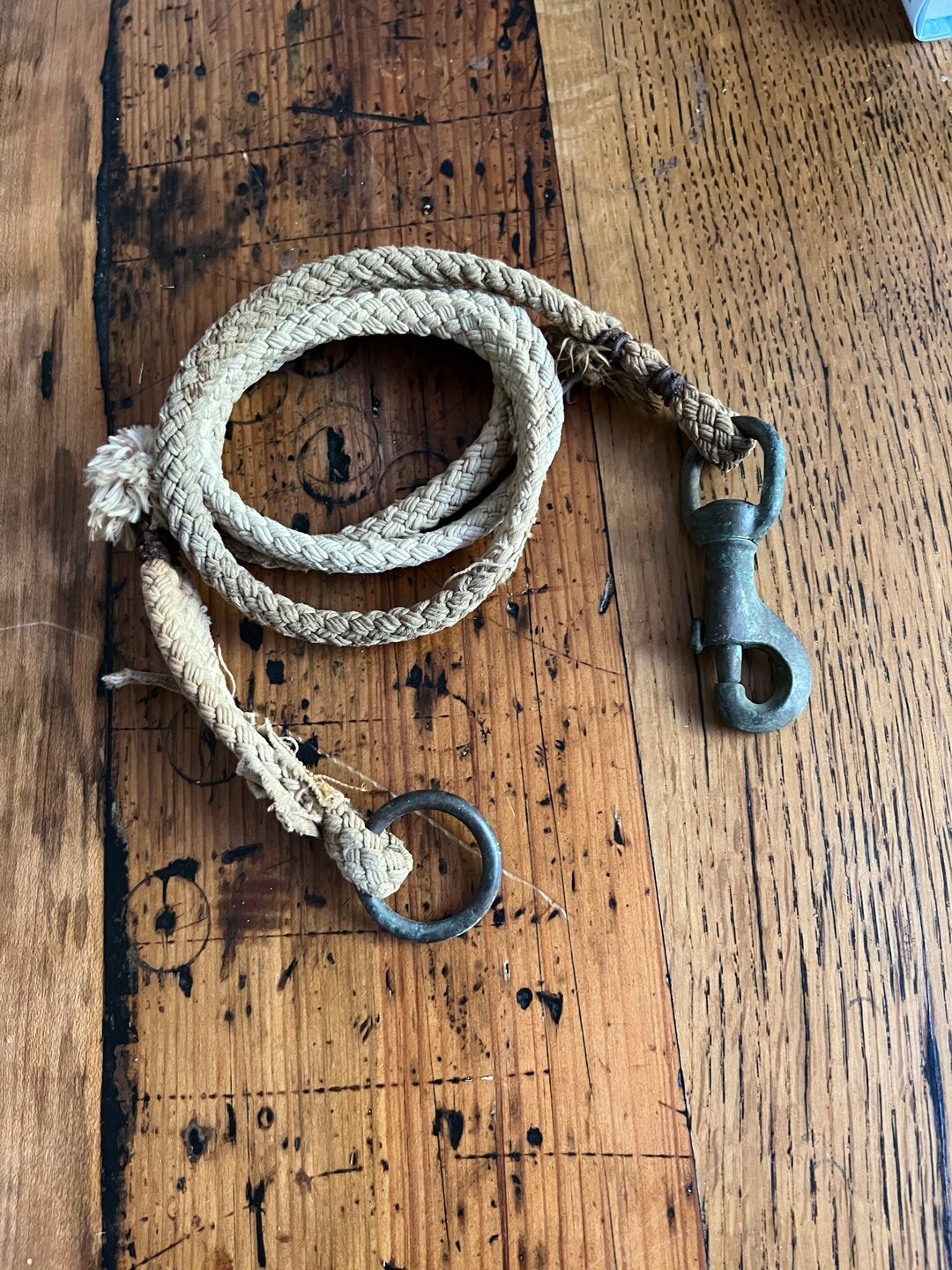 Vintage Rustic Horse Lead Heavy Duty Horse Leash Farm Horse Tack Horse ...