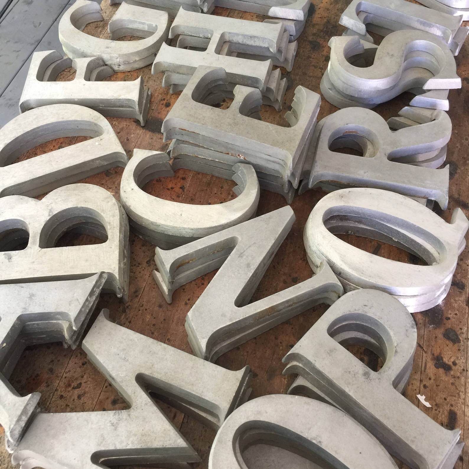 Vintage Cast Aluminum Letters 6" - Your Choice - Serif Address Letters ...