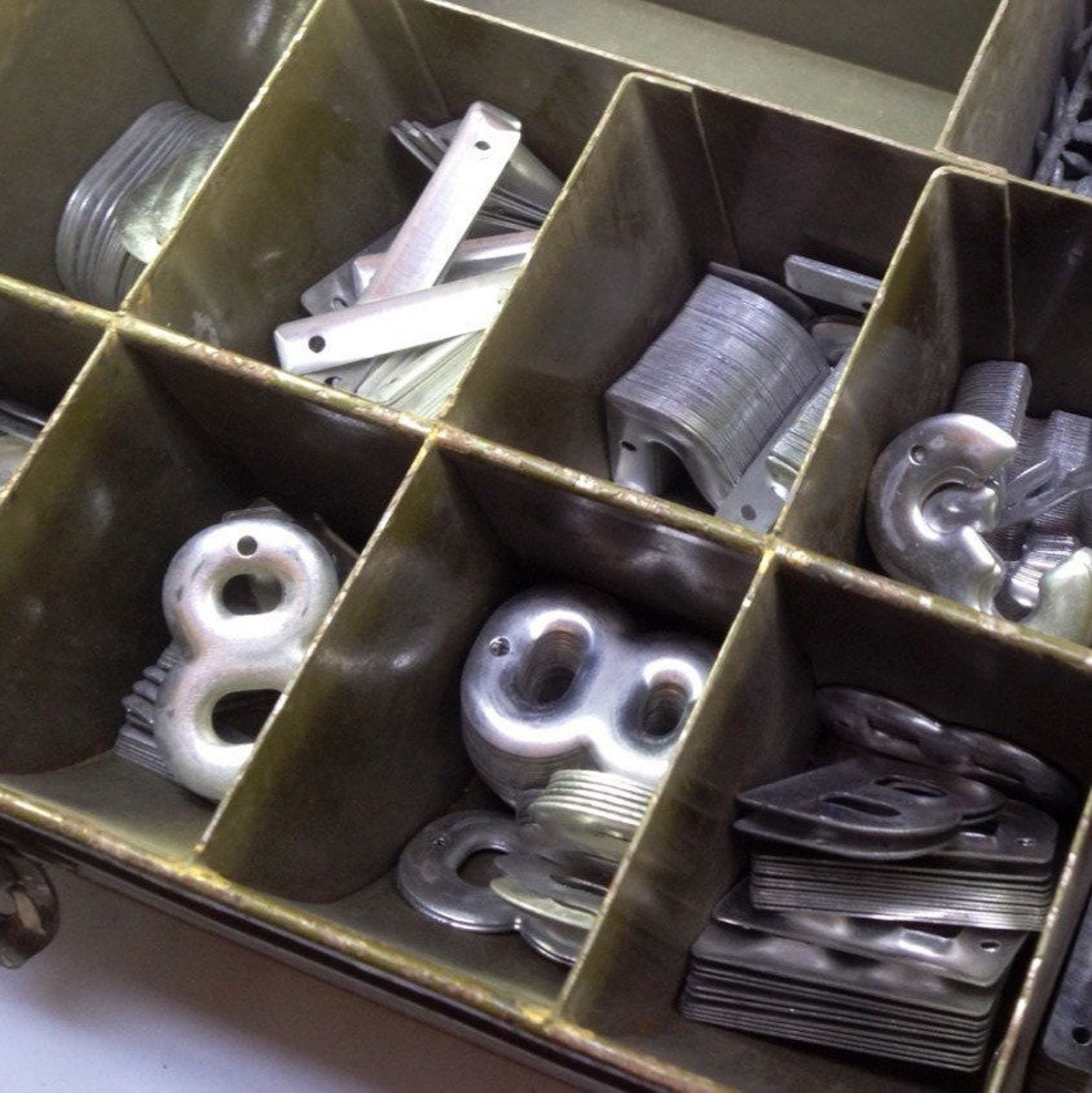 Vintage Address Numbers Small Metal Number Sign Number - Etsy