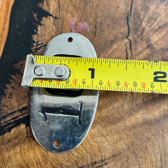 Antique nickel plated Brass Locker number plate or lo… - Gem