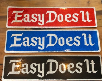 Easy Does It Sticker | Etsy