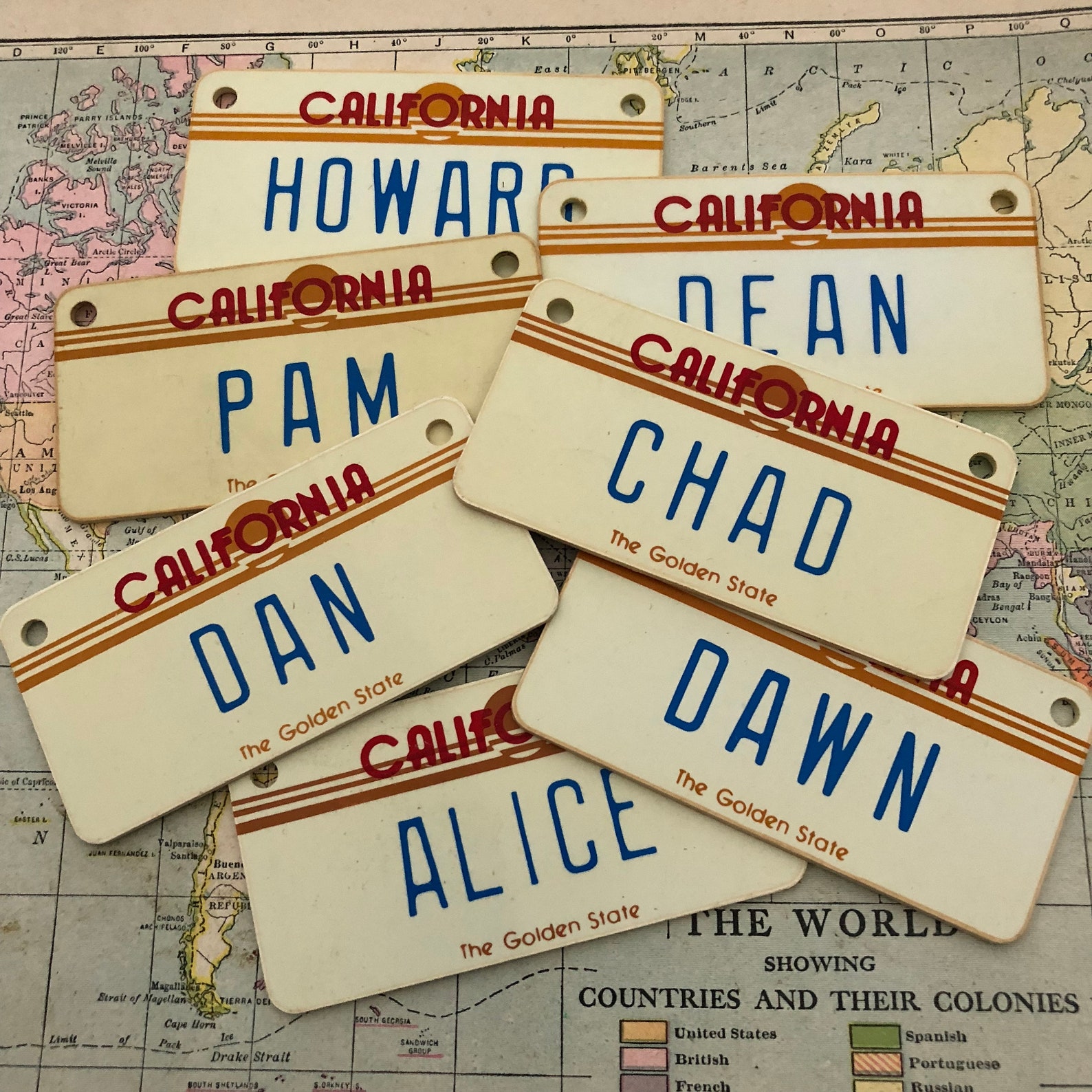 Vintage California Bike License Plates - 48 Names to Choose From - Bike ...