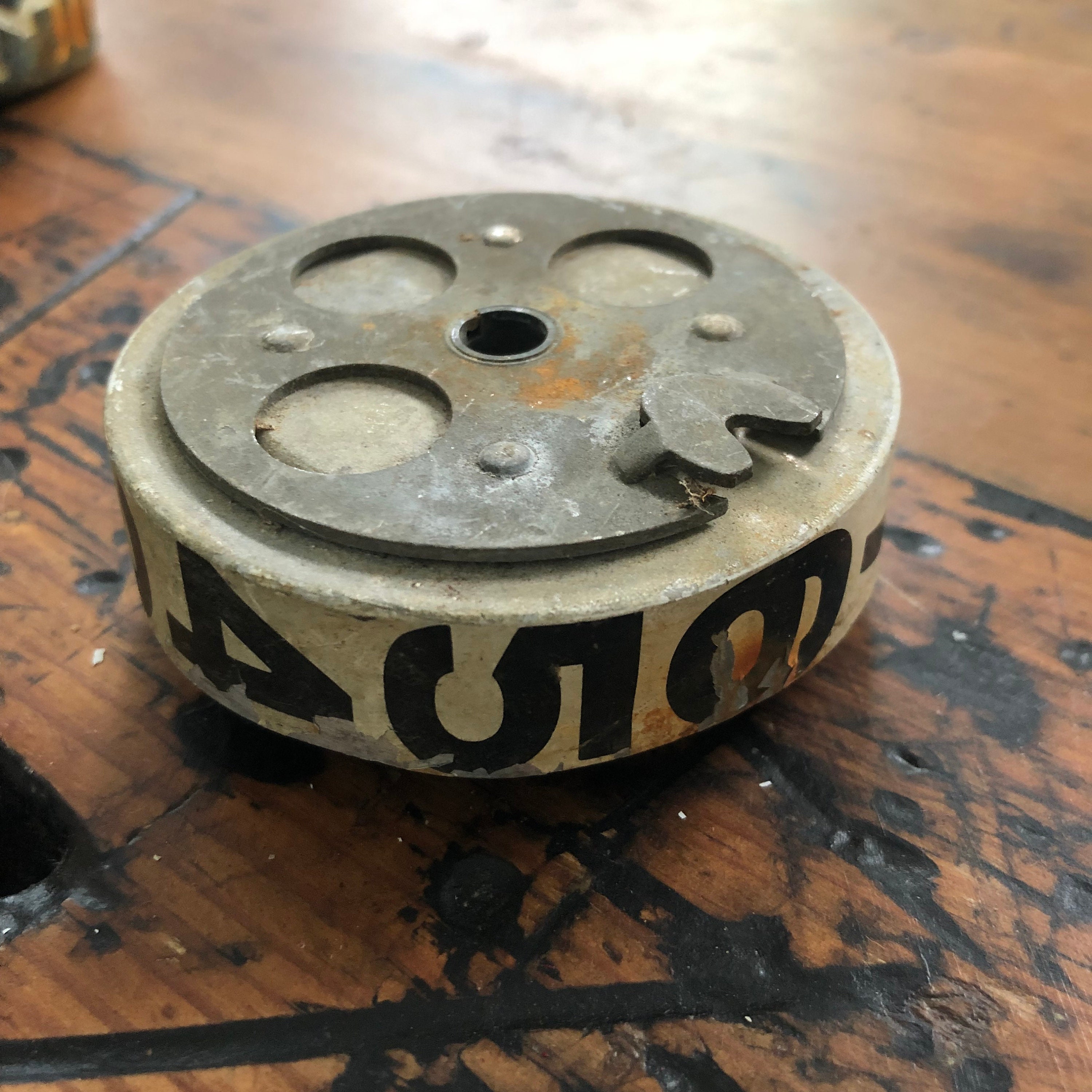 Vintage Gas Pump Number Wheel - Gas station - counter wheel - Vintage ...