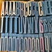 Narrow Font -choose Letter- Skinny WOODEN Letterpress Printing Blocks ...