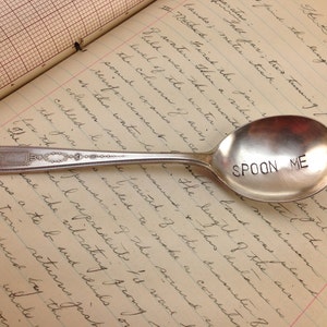 Spoon Me Hand Stamped Spoon - Valentine Gift - Handmade Coffee Lover ...