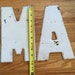 Vintage White Industrial Metal Marquee Letter 10" -your Choice- Steel ...