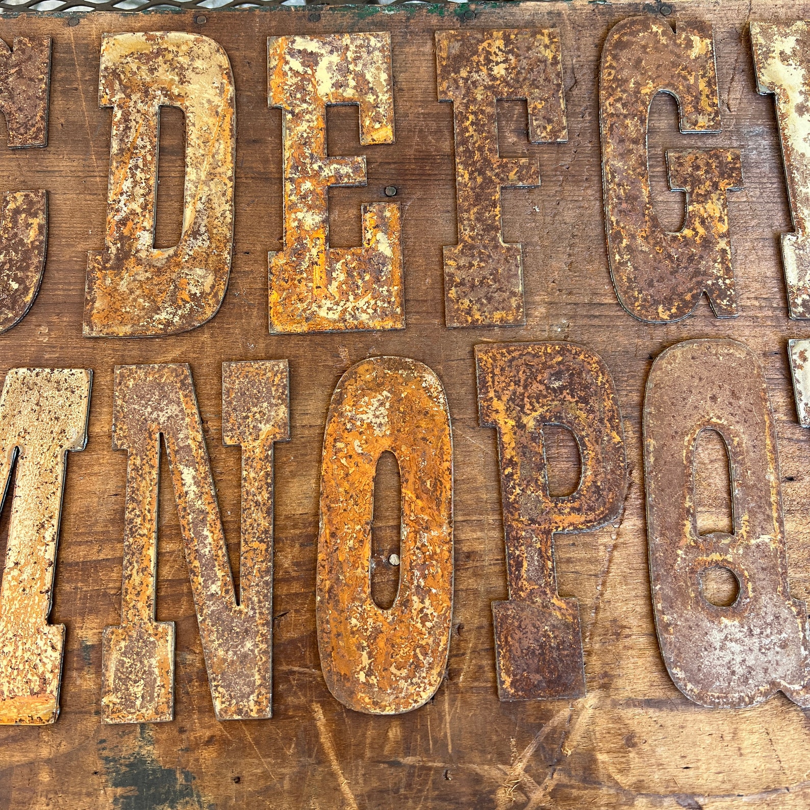 Rusty Metal Letters and Numbers 6 Letter Sign Letter - Etsy