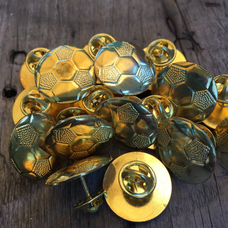 Soccer Football Varsity Sport Pin Gold Metal Letterman Pin - Etsy
