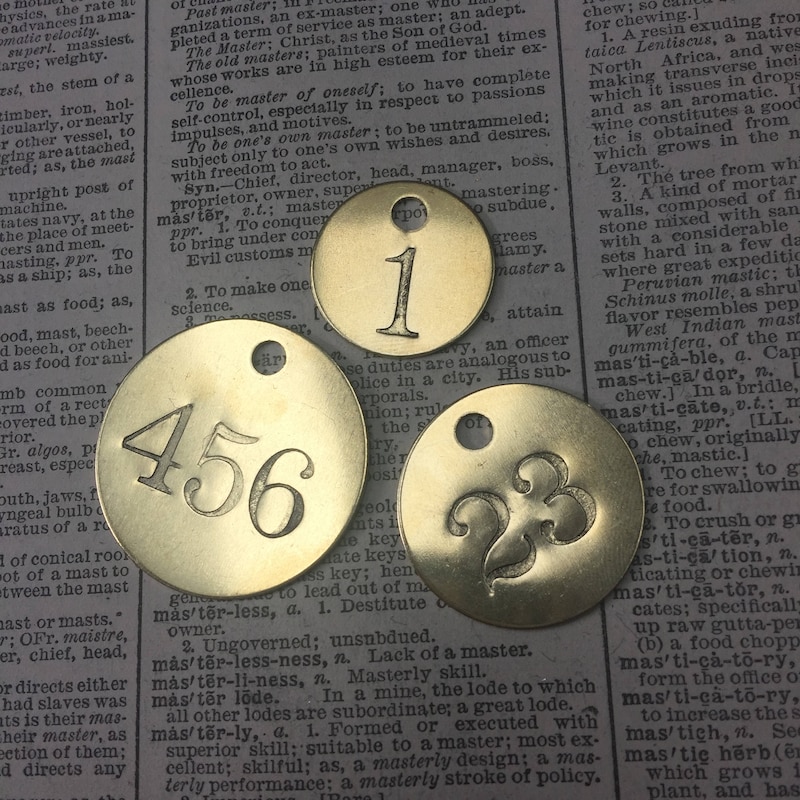 Key Ring With Numbers - Etsy