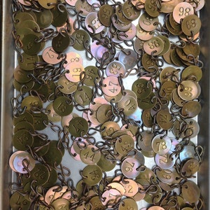 Brass Coat Check Tags - Brass Hotel Key Tag - Room Number Tag ...