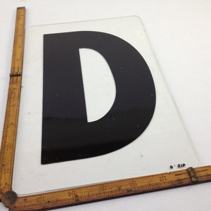 Clear Plastic Letter D – Plexiglas Letter - Black Marquee Letter ...