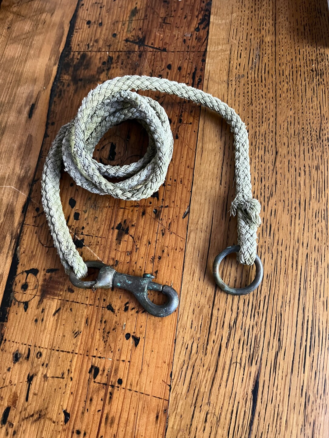 Vintage Rustic Horse Lead - Heavy Duty Horse Leash - Farm Horse Tack ...