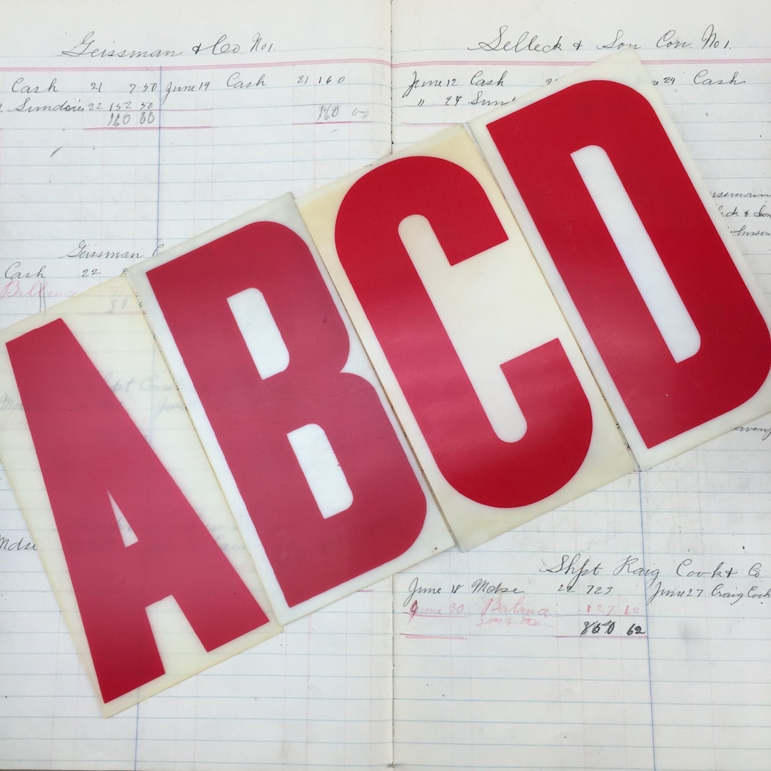 Red Plastic Letter Alphabet A-Z –flexible Letter - Your Choice- Red ...