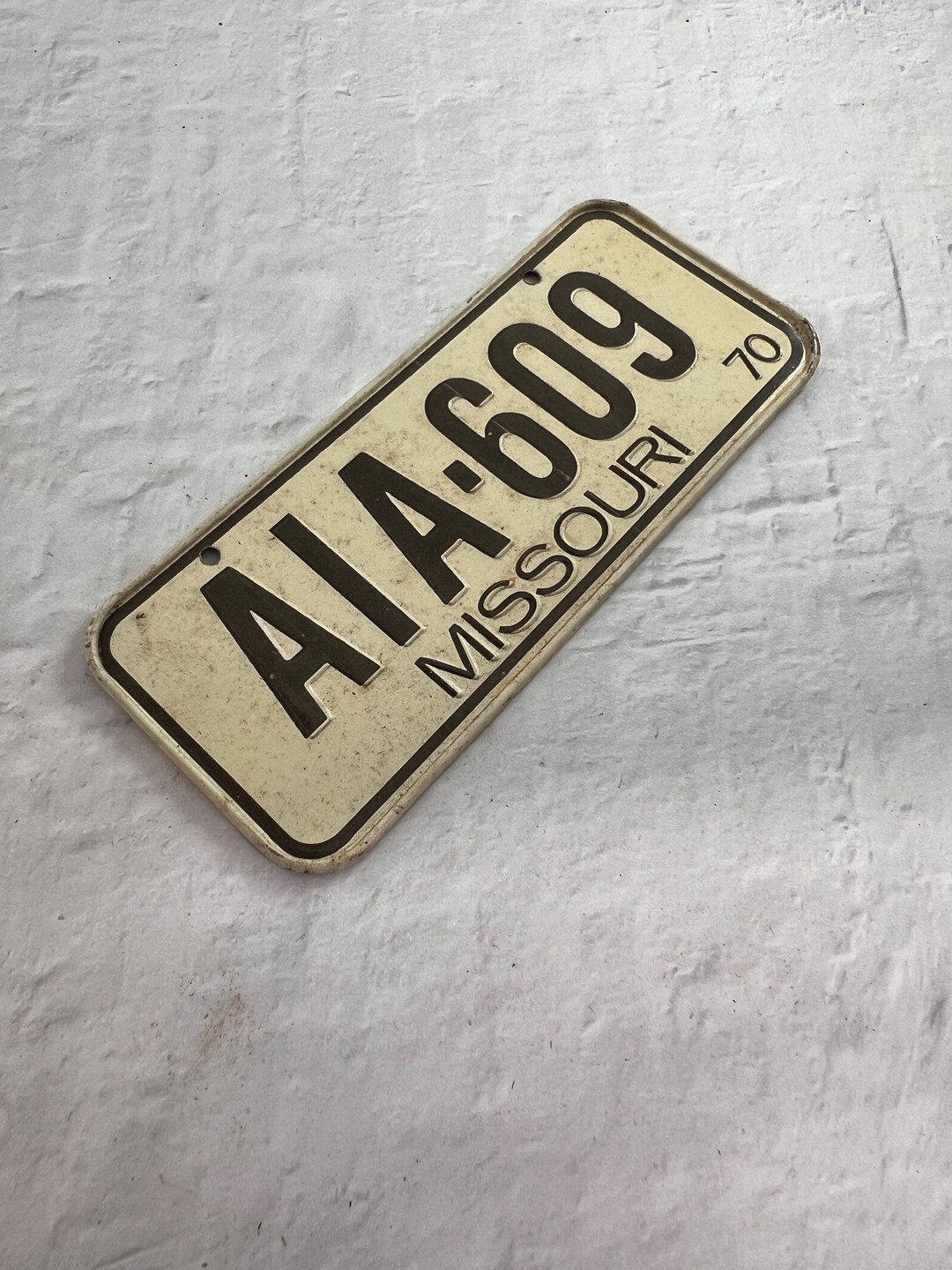 Vintage 1970 Missouri Bike License Plates - Bike Plate - Cereal Box ...