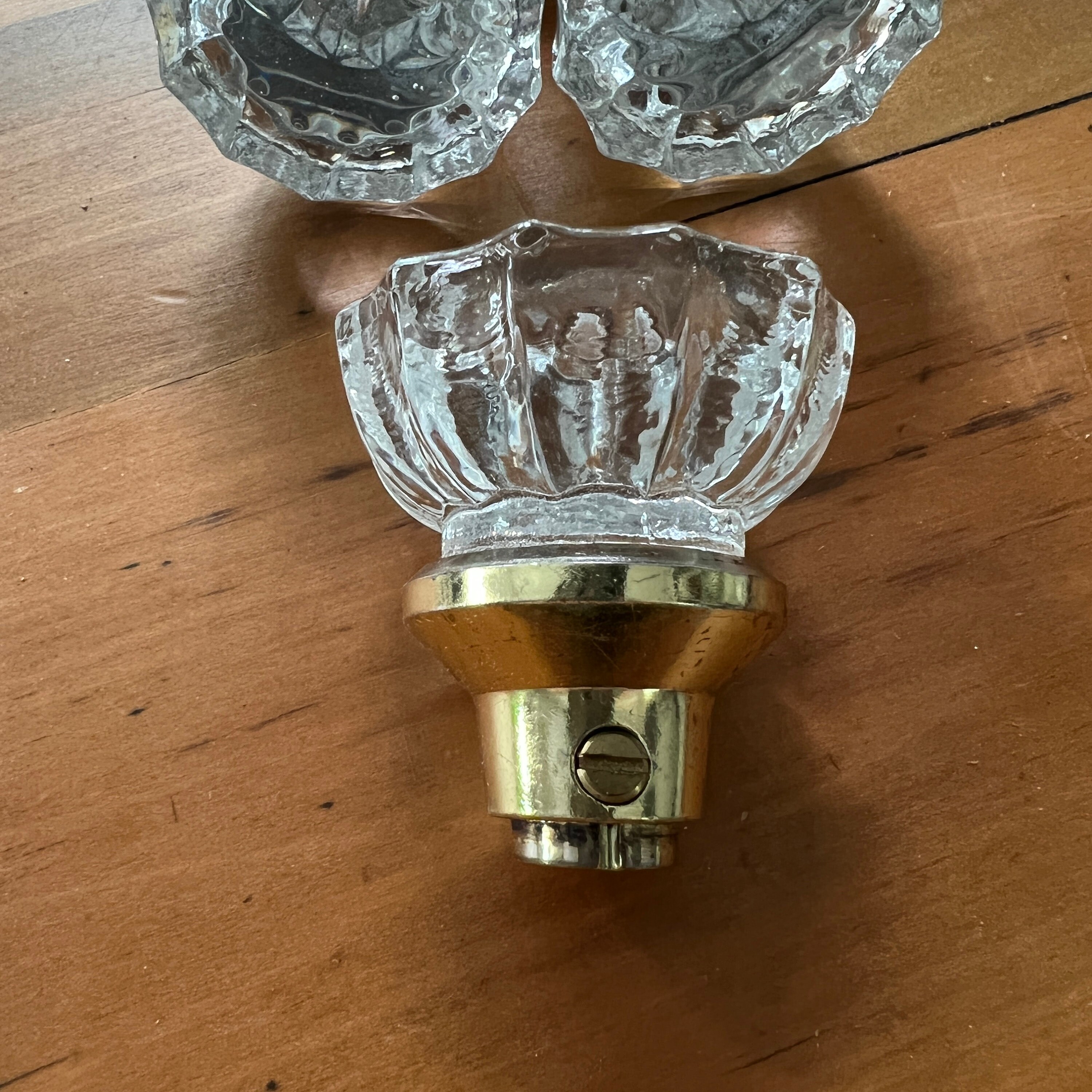 Vintage Reproduction glass door knob - vintage style doorknob - architectural hardware - door ...