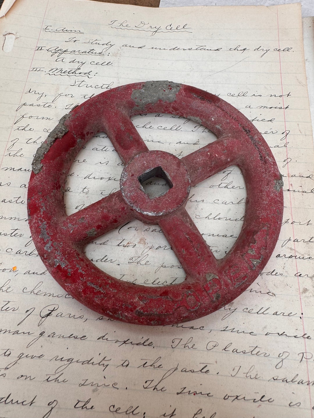 Valve Handle Large Rusty Vintage and Large Huge Industrial Valve ...