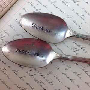 Spoon Me Hand Stamped Spoon - Valentine Gift - Handmade Coffee Lover ...