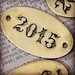 Custom Year or Date Tags Hand Punched Brass and Metal Tag or - Etsy