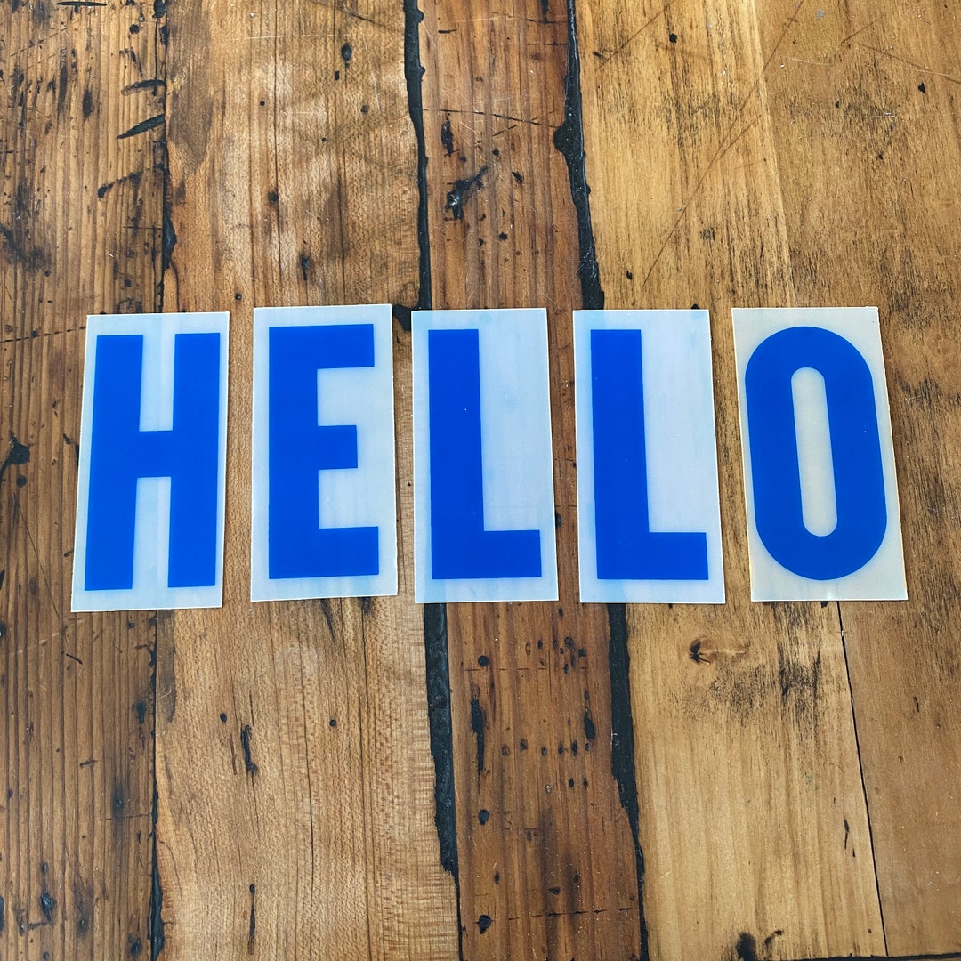 Blue Plastic Letter 4" Alphabet A-Z Numbers –flexible Letter - Your ...