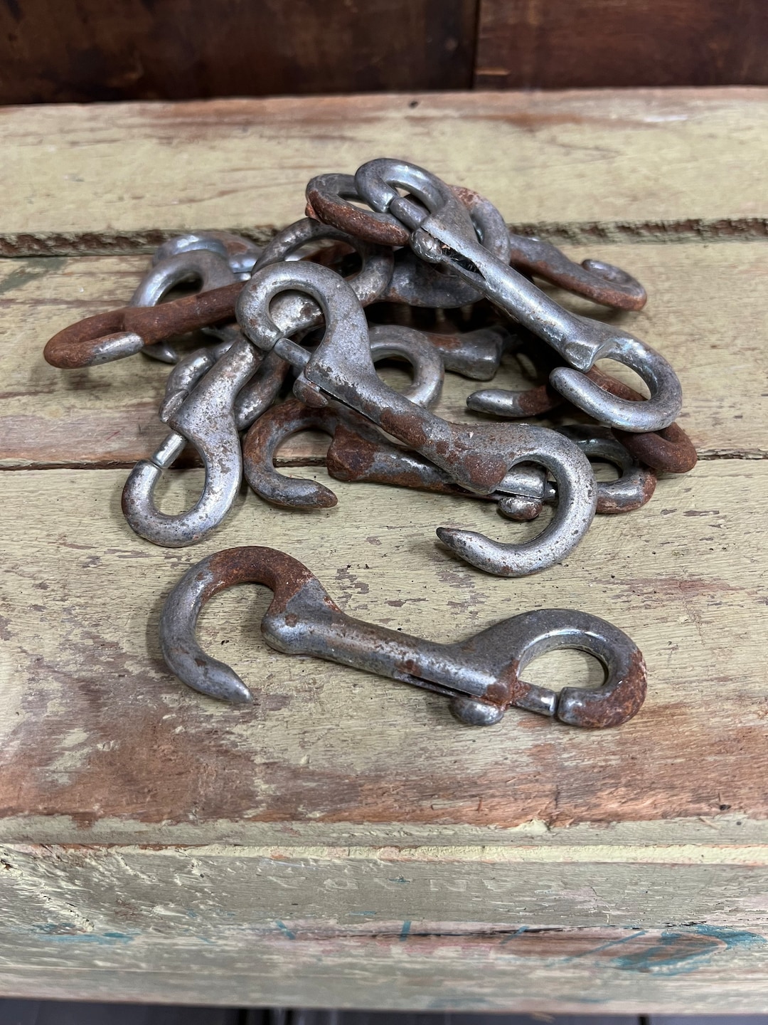 Vintage Spring Clip - Plant Hanger - Spring Clasp - Industrial Hanger ...