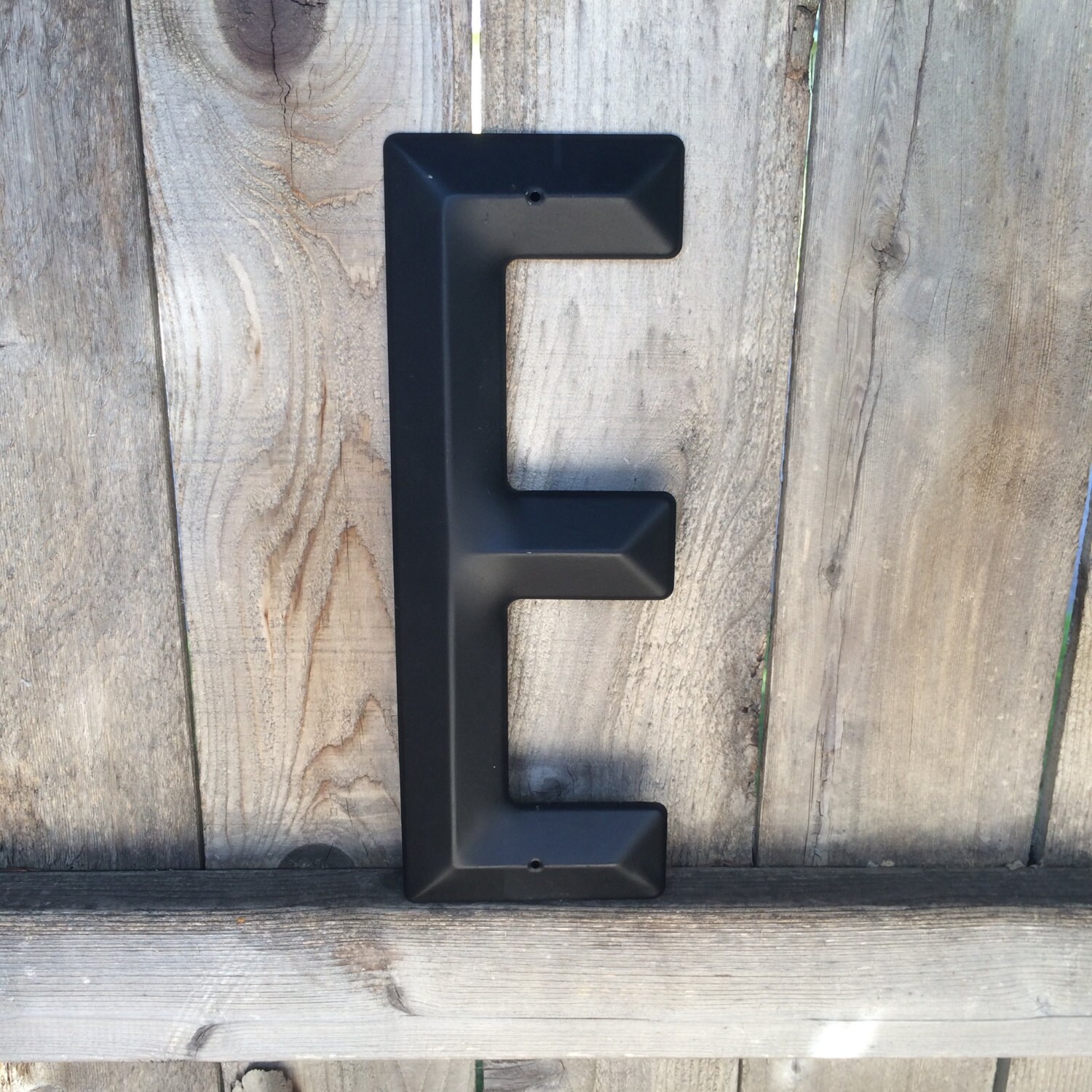 14 Vintage Industrial Metal Marquee Letter E - Black metal - NOS Steel ...